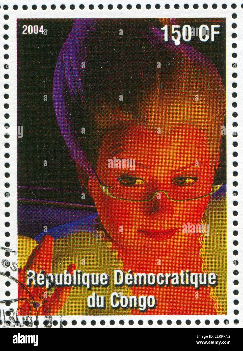 CONGO - CIRCA 2004: stamp printed by Congo, shows cartoon character ...