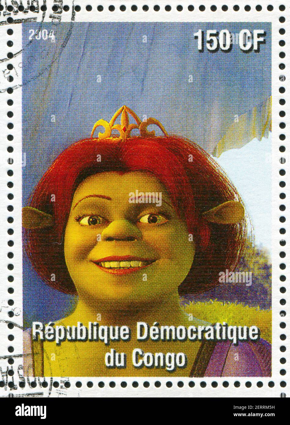 CONGO - CIRCA 2004: stamp printed by Congo, shows cartoon character ...
