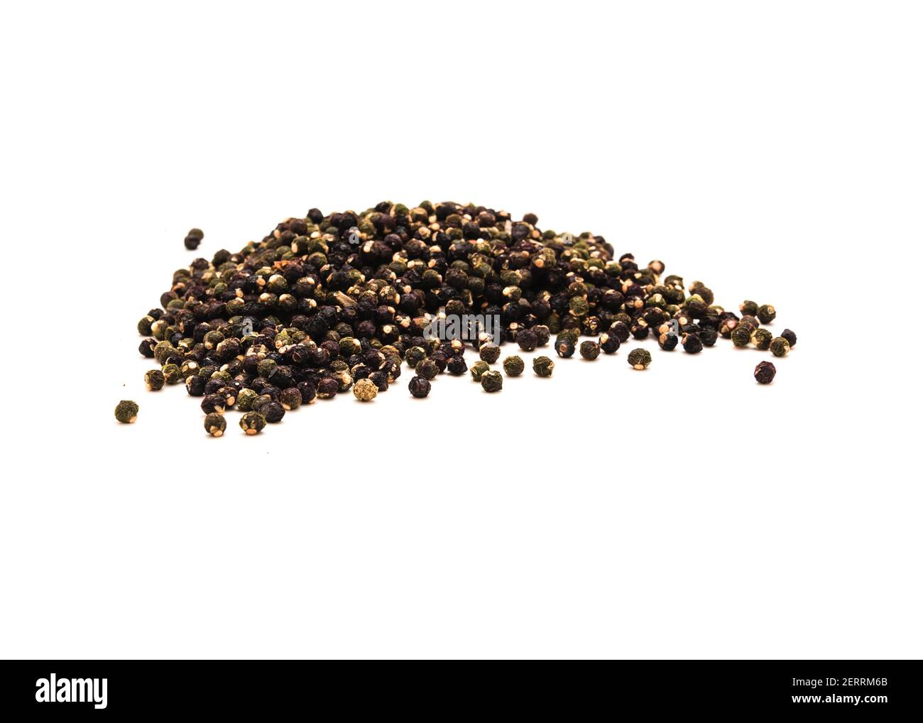 Top view pile of Basella alba or malabar spinach seeds isolated on ...