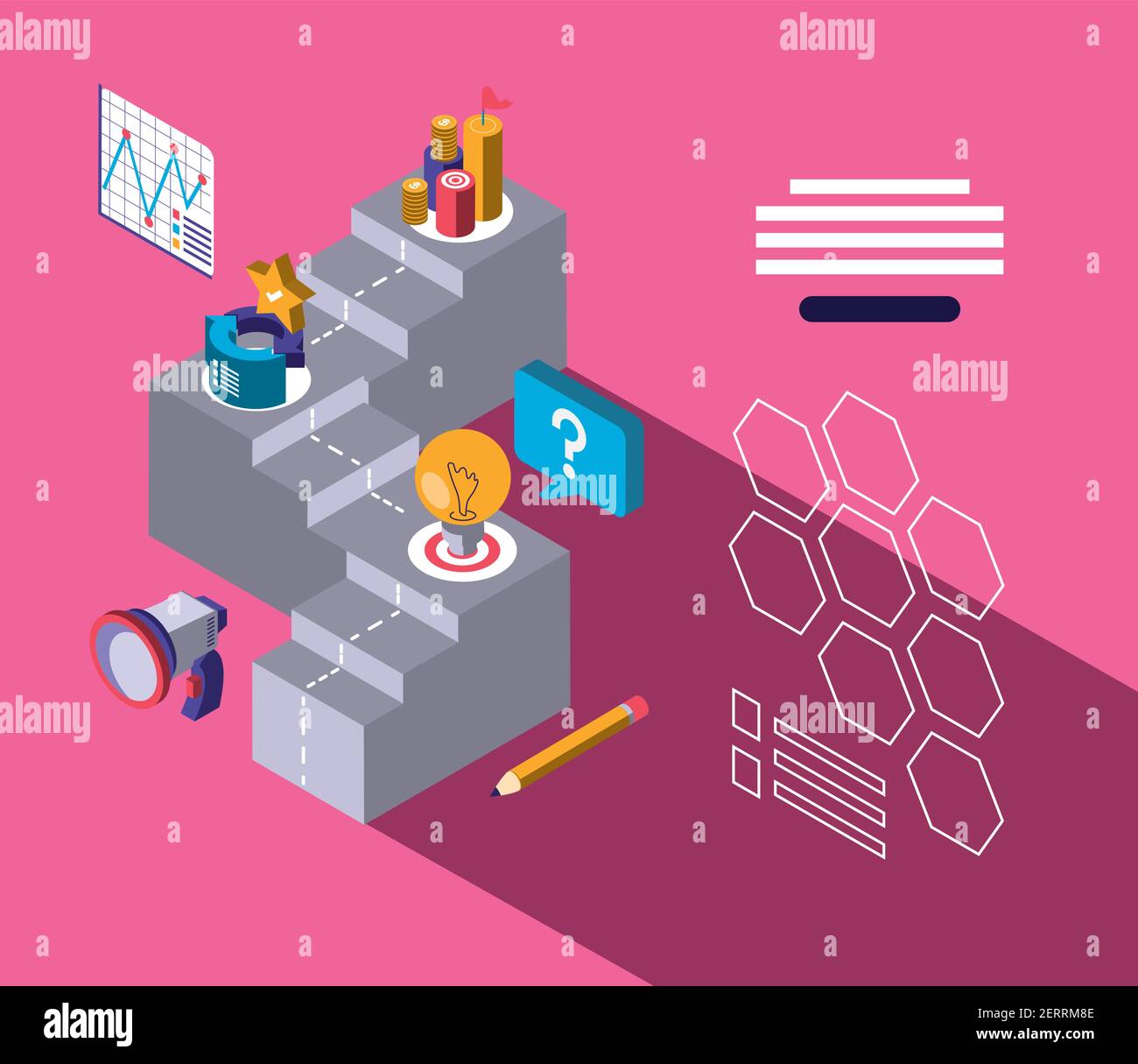 digital solutions ladder steps strategy report diagram statistics ...