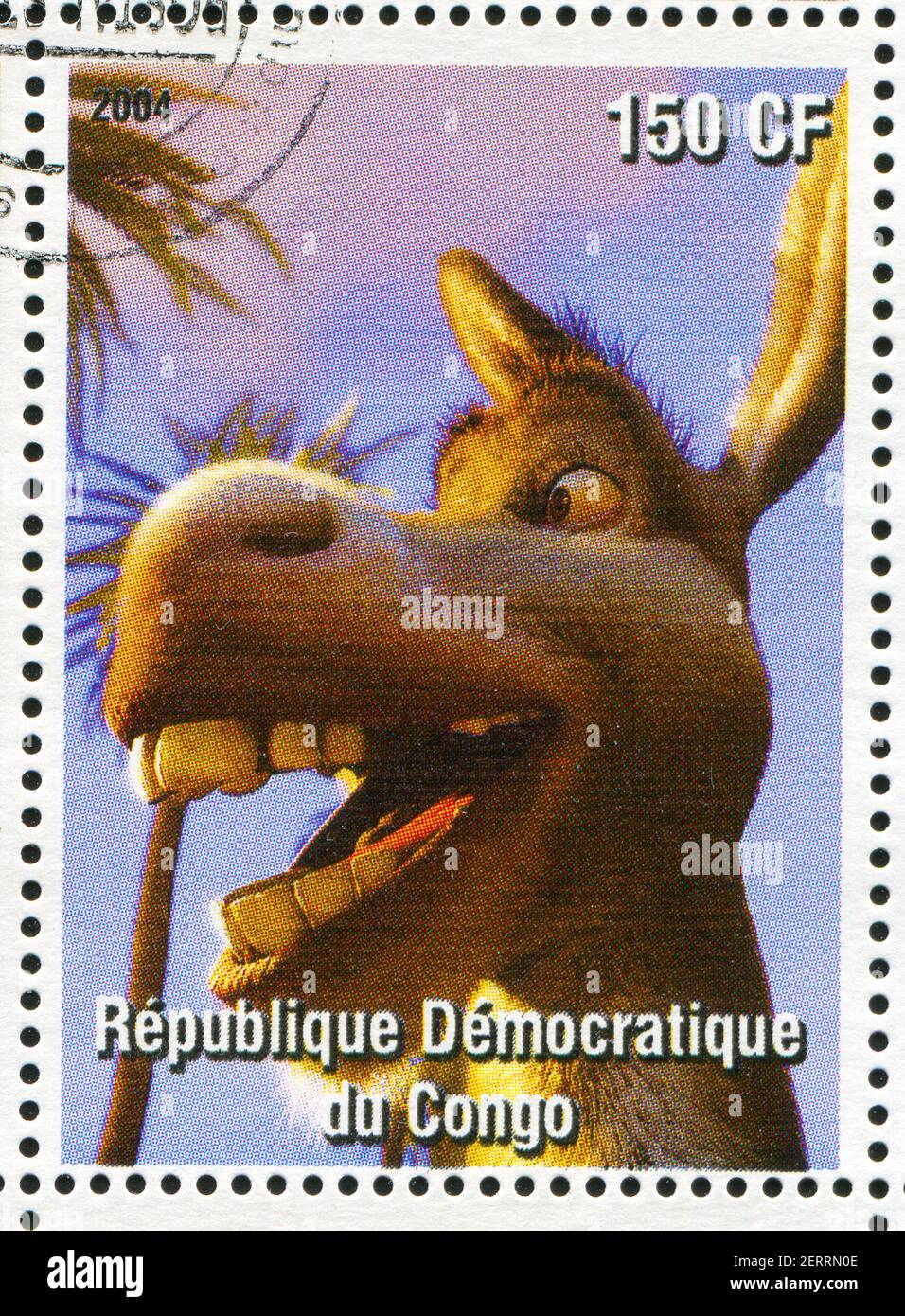 CONGO - CIRCA 2004: stamp printed by Congo, shows cartoon character ...