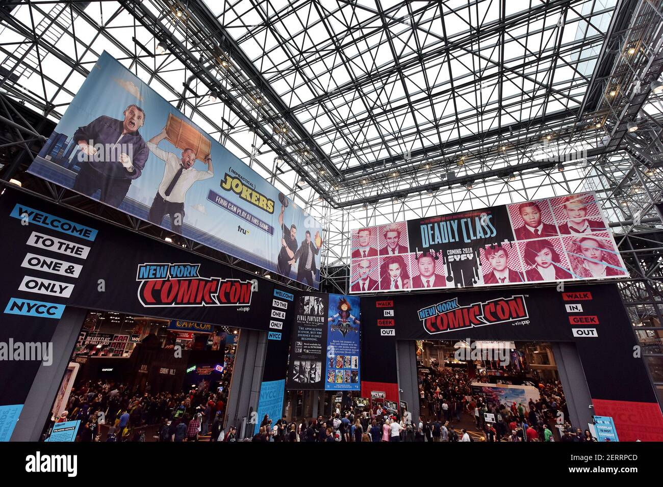 Interior view of the Jacob K. Javits Convention Center during the 2018 ...