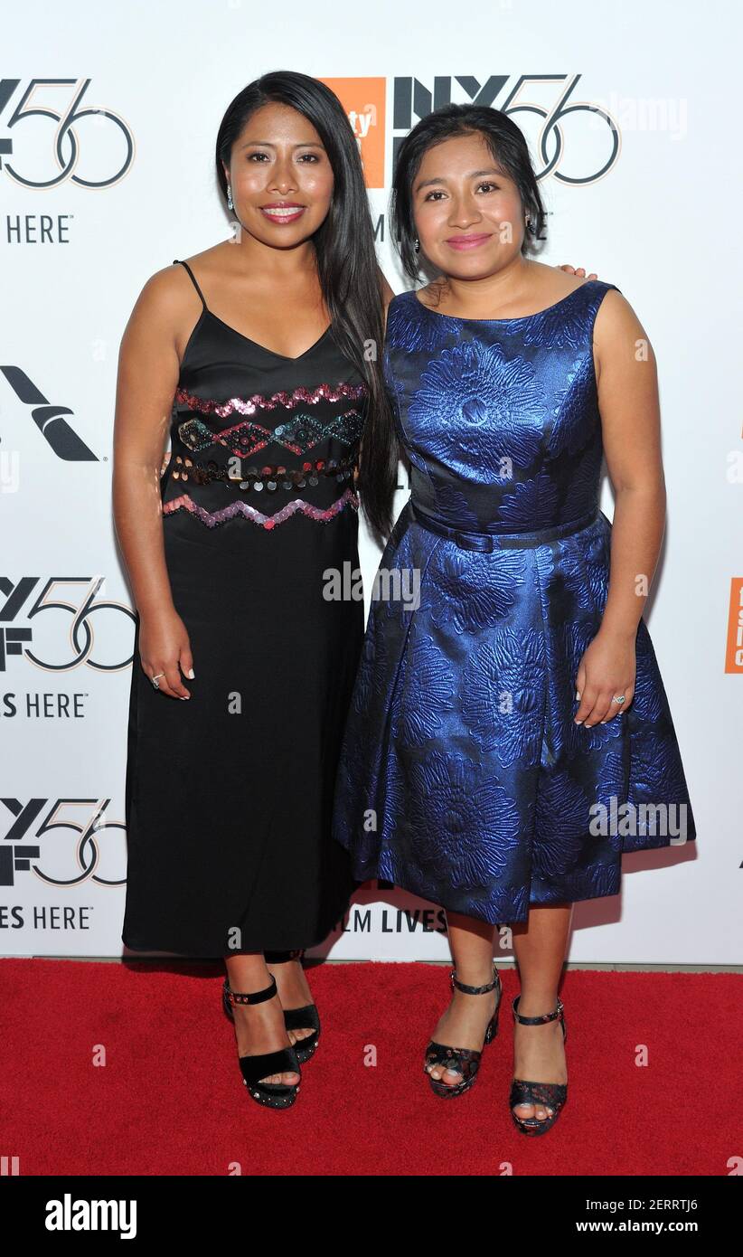 L-R: Actresses Yalitza Aparicio and Nancy Garcia attend the NY Film ...