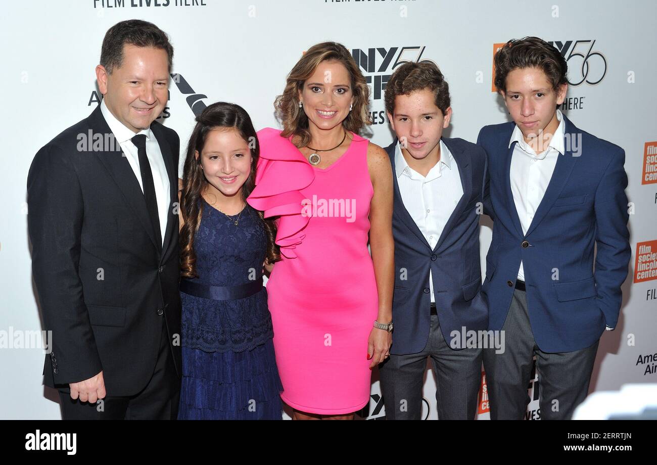 Actress Daniela Demesa (2L) and family attend the NY Film Festival ...
