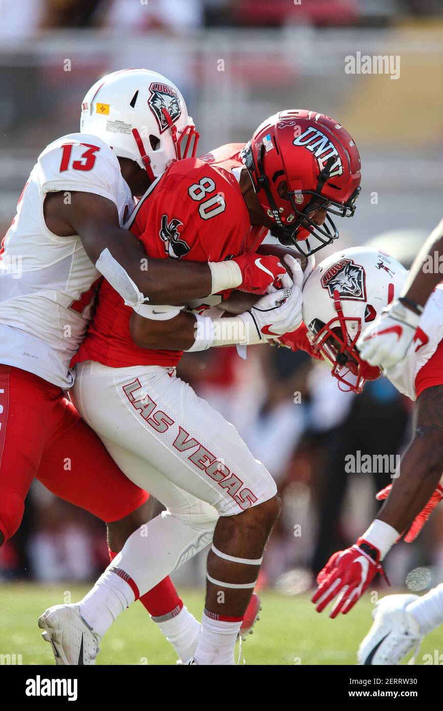 October 6, 2018: UNLV Rebels wide receiver Brandon Presley (80) makes a ...