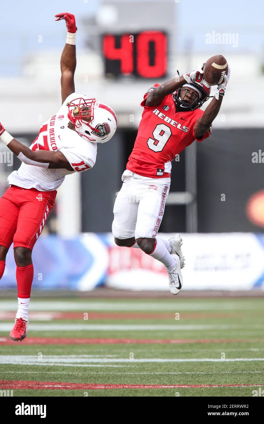 October 6, 2018: UNLV Rebels wide receiver Tyleek Collins (9) makes a ...