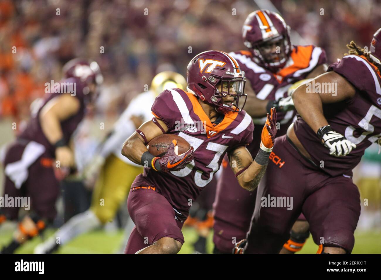 October 6, 2018: Virginia Tech Hokies running back Deshawn McClease (33 ...