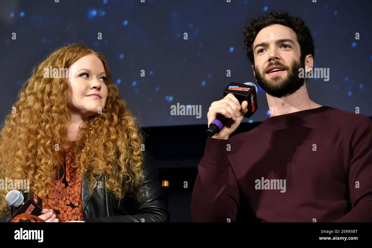 L-R: Actors Mary Wiseman and Ethan Peck attend the Star Trek:Discovery ...