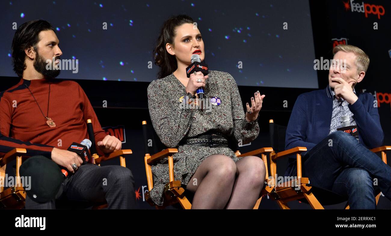 L-R: Actors Shazad Latif, Mary Chieffo and Anthony Rapp attend the Star ...