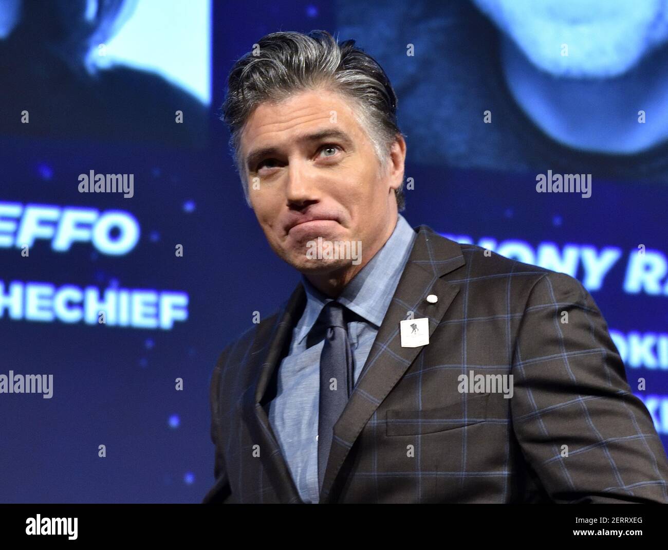 Actor Anson Mount attends the Star Trek:Discovery event at NY ComicCon ...