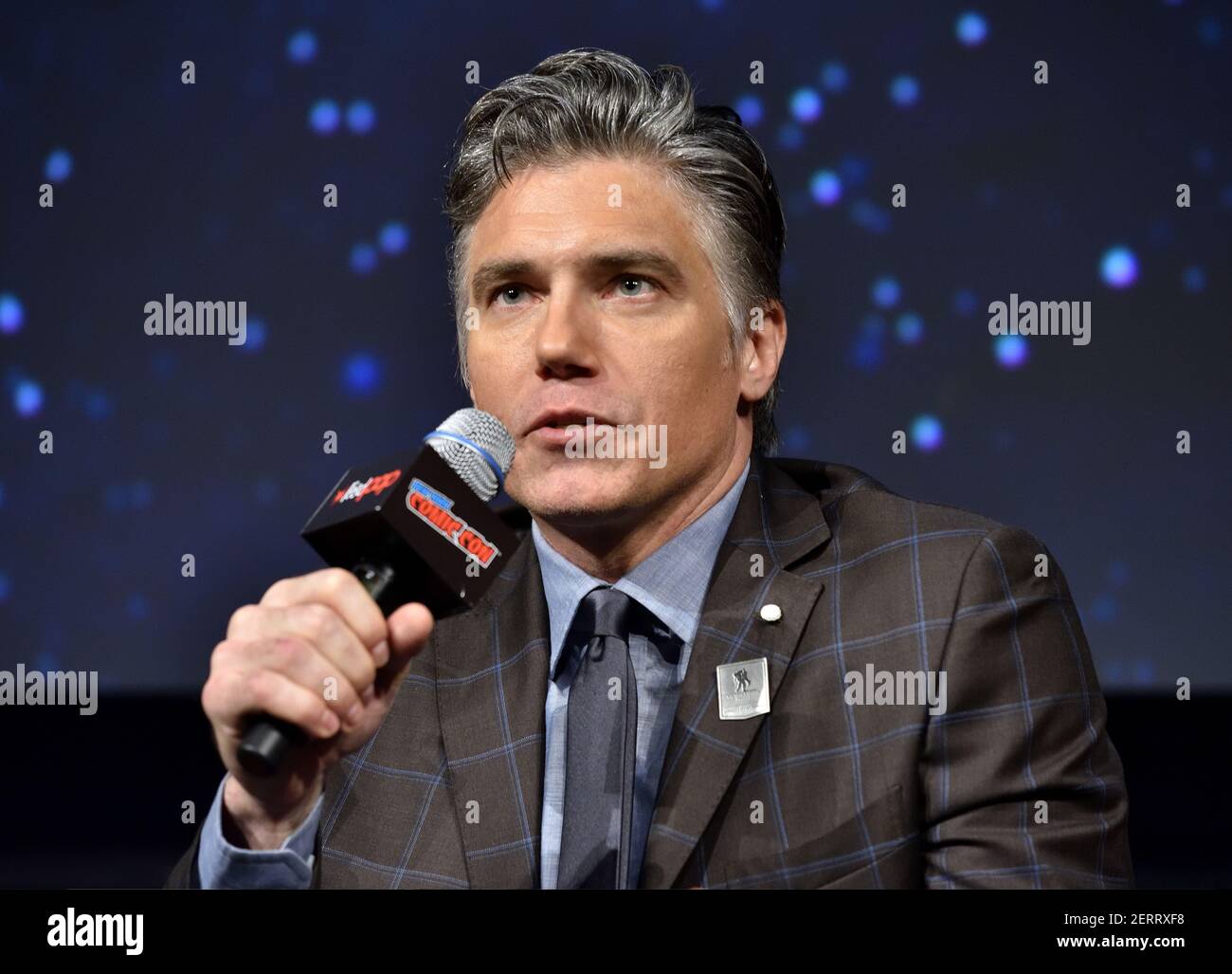 Actor Anson Mount attends the Star Trek:Discovery event at NY ComicCon ...