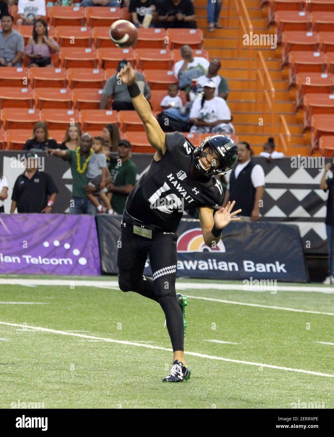 October 6, 2018 - Hawaii Rainbow Warriors true freshman quarterback ...