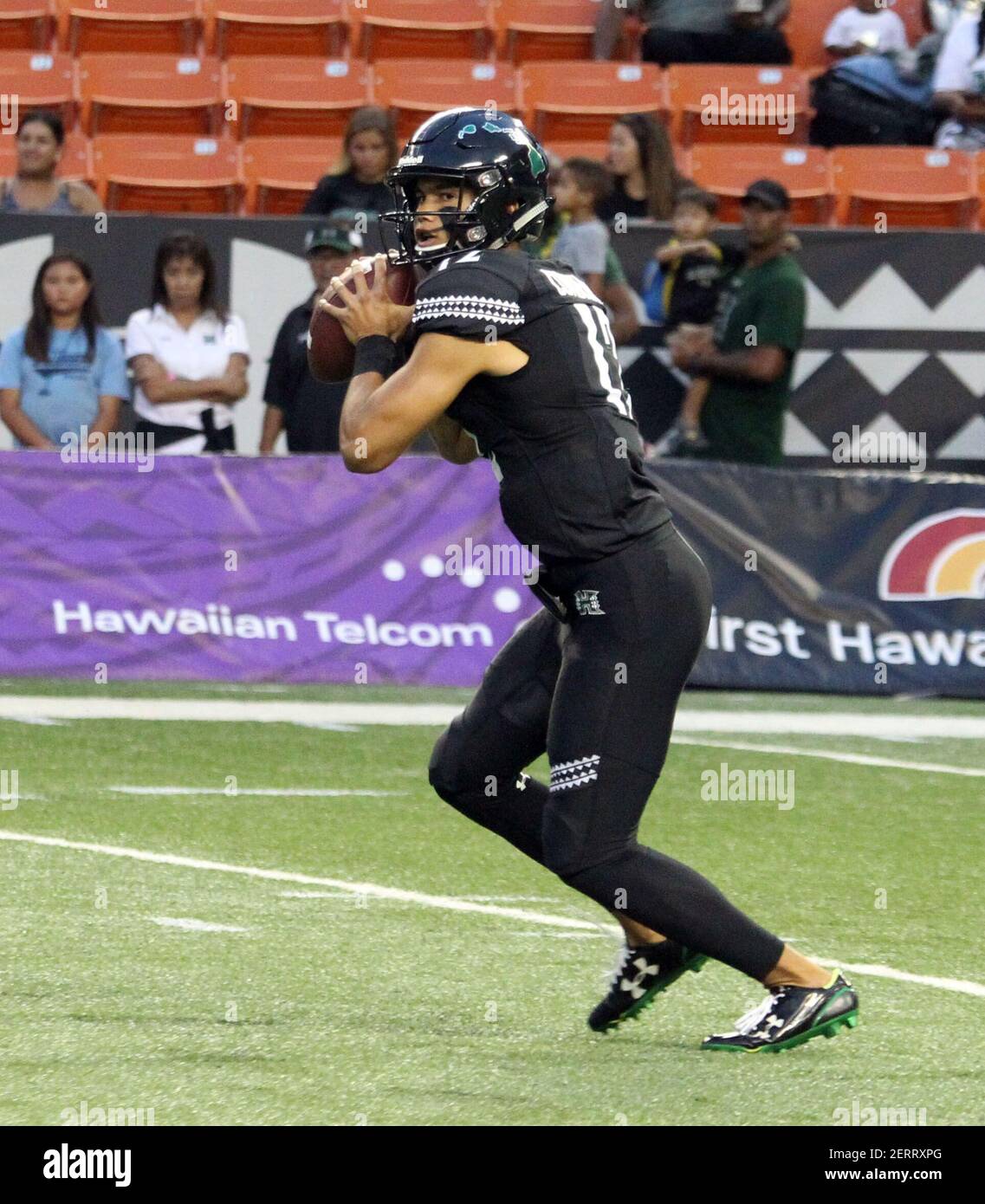 October 6, 2018 - Hawaii Rainbow Warriors true freshman quarterback ...