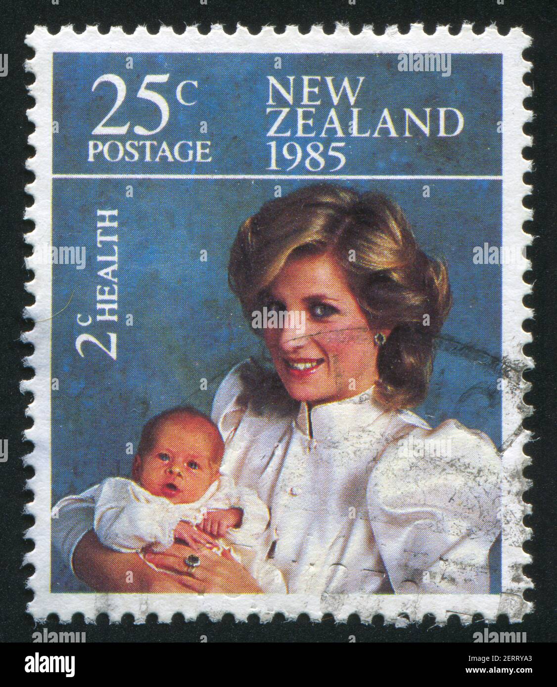 NEW ZEALAND - CIRCA 1985: stamp printed by New Zealand, shows Princess ...
