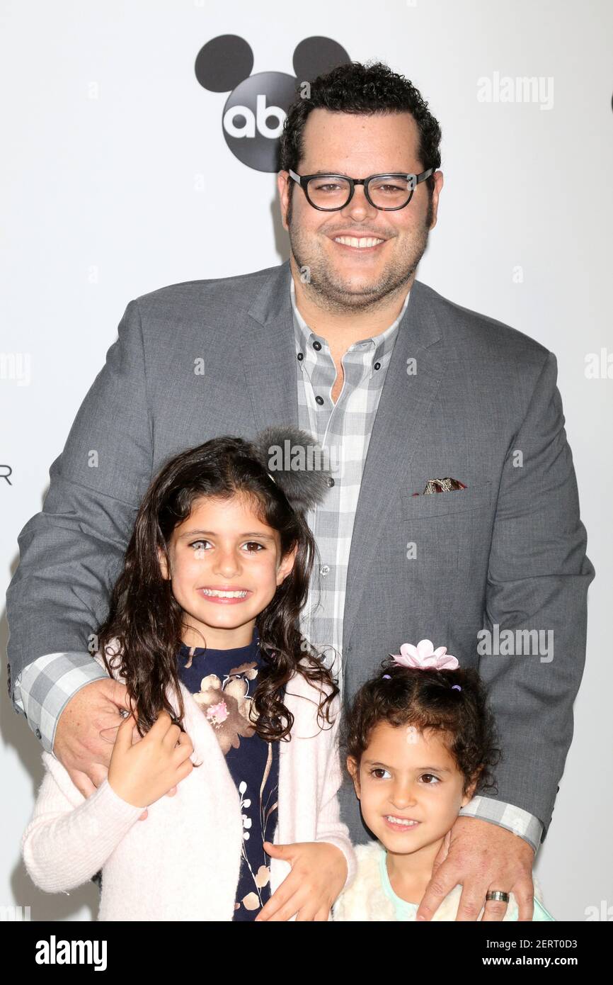 Josh Gad, children at the Mickey's 90th Spectacular Taping at the Shrine Auditorium on October 6 ...