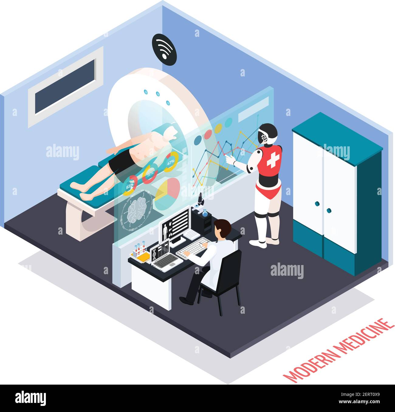 Mri scan operator Cut Out Stock Images & Pictures - Alamy