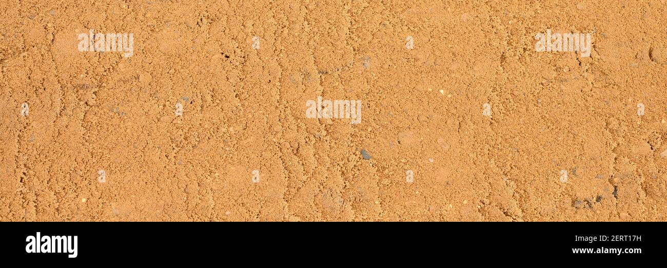 background texture from the smooth surface of the sand. top view ...