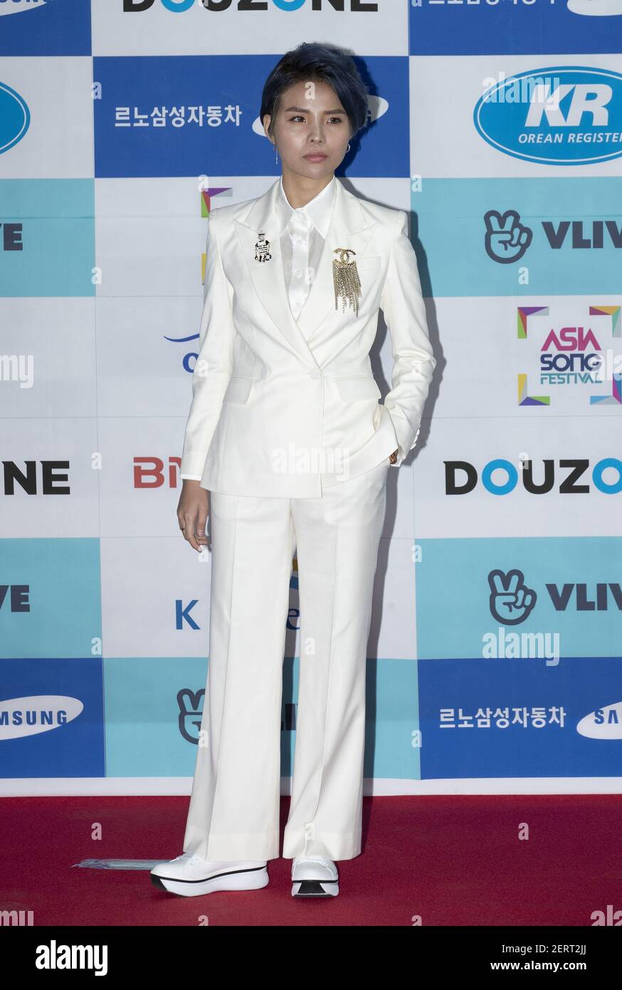 Vietnamese singer Vu Cat tuong, attends a photo call for before their ...