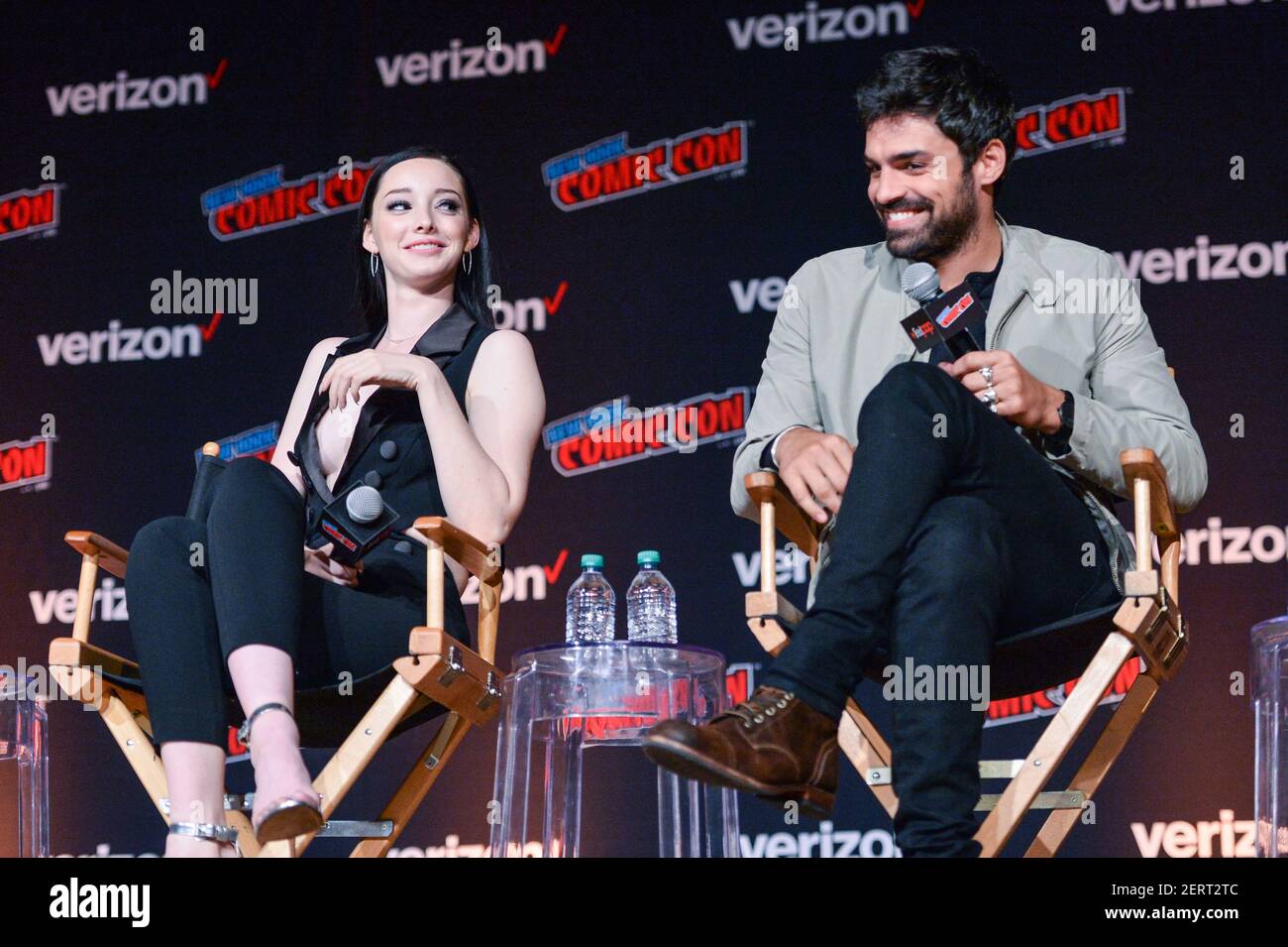 NEW YORK - OCTOBER 7: Emma Dumont and Sean Teale of FOX's "The Gifted ...