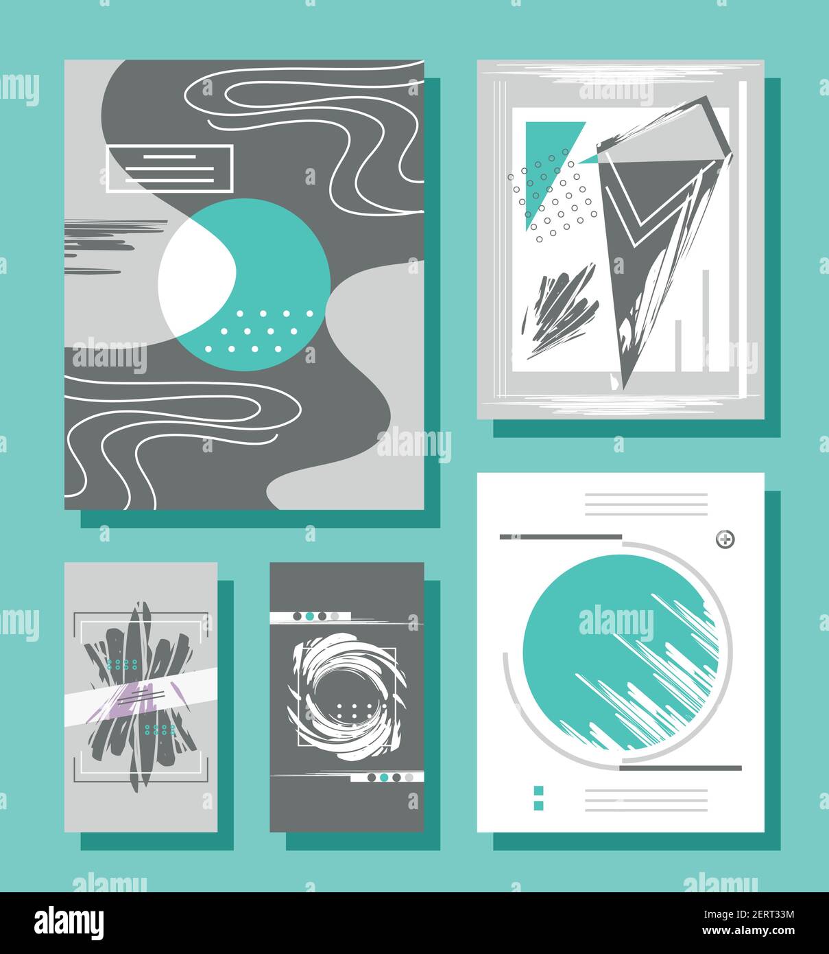 trendy abstract cover page template Stock Vector Image & Art - Alamy