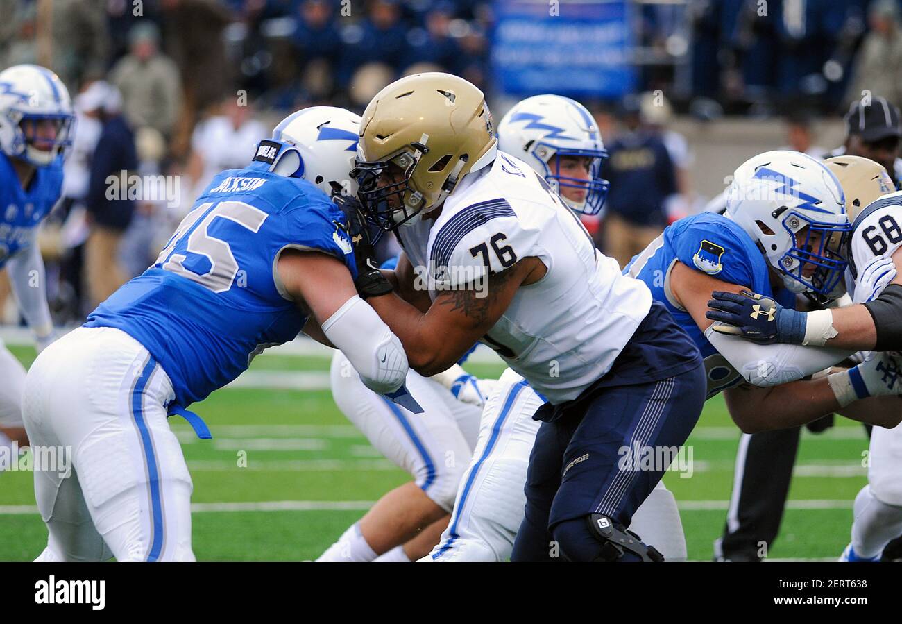 October 6, 2018: Air Force defensive lineman, Jordan Jackson #95 and ...