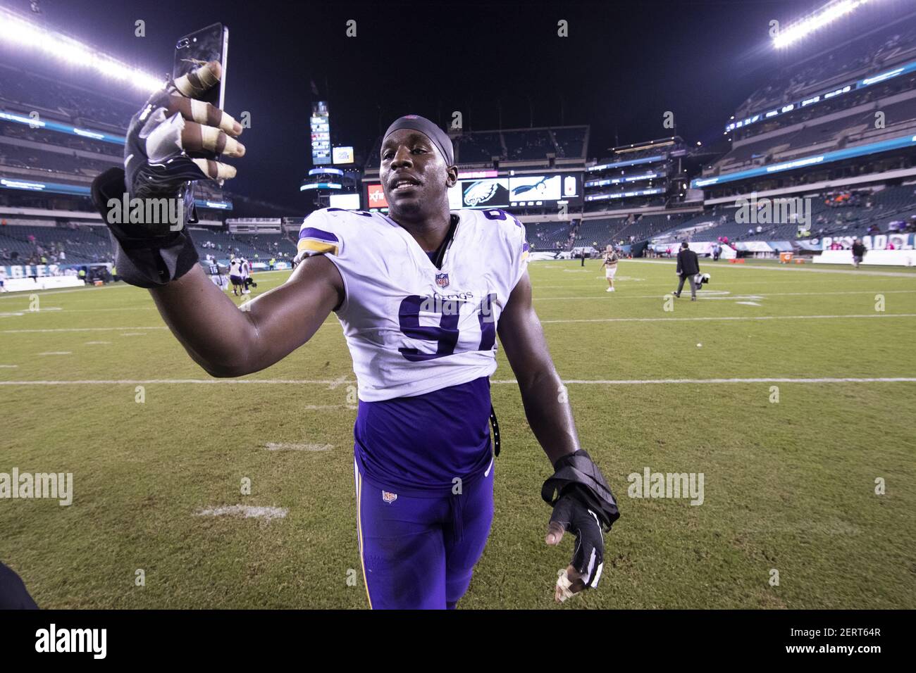 October 7, 2018: Minnesota Vikings defensive end Stephen Weatherly (91 ...