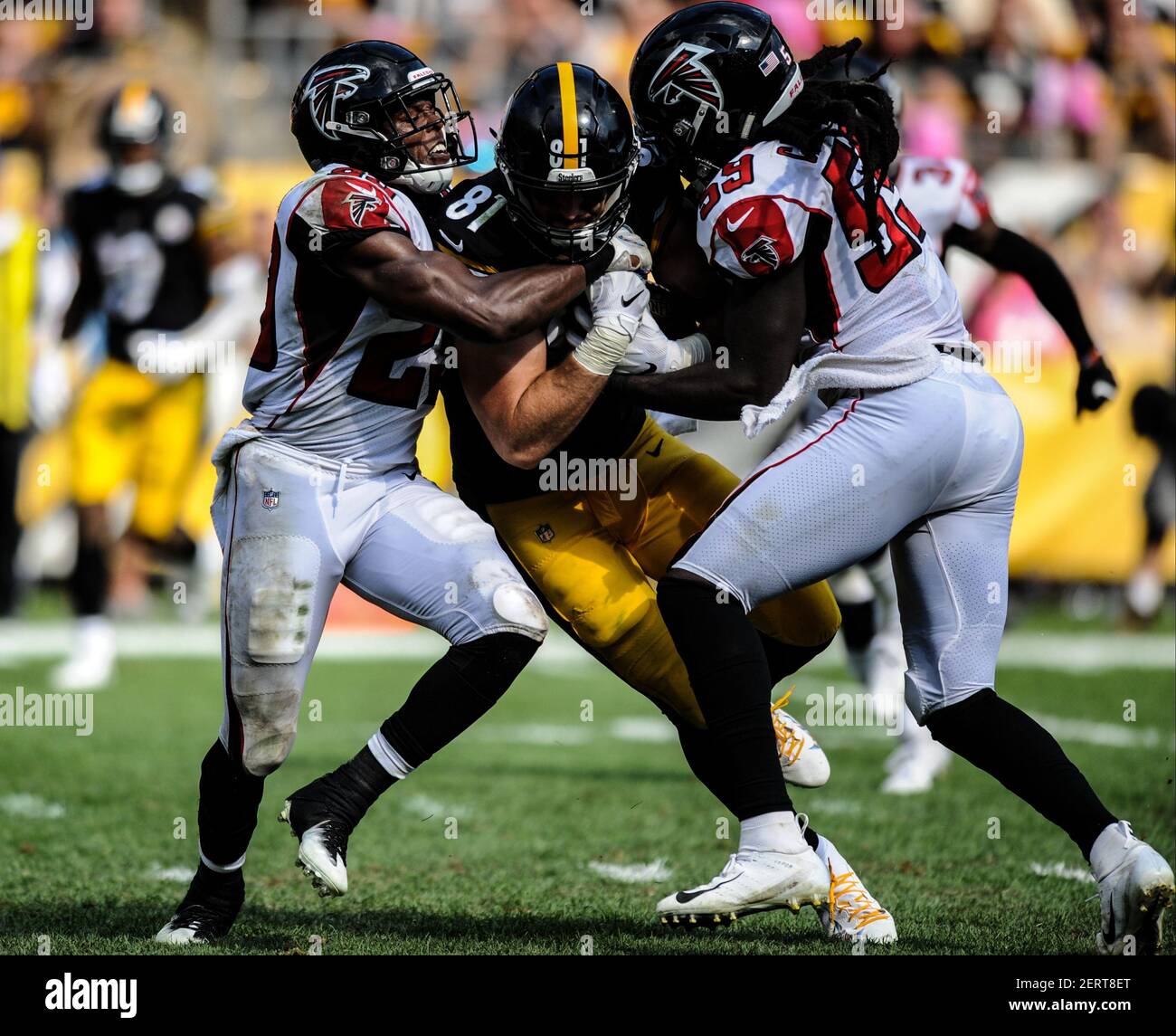 October 7th, 2018: Steelers #81 Jesse James during the Pittsburgh ...