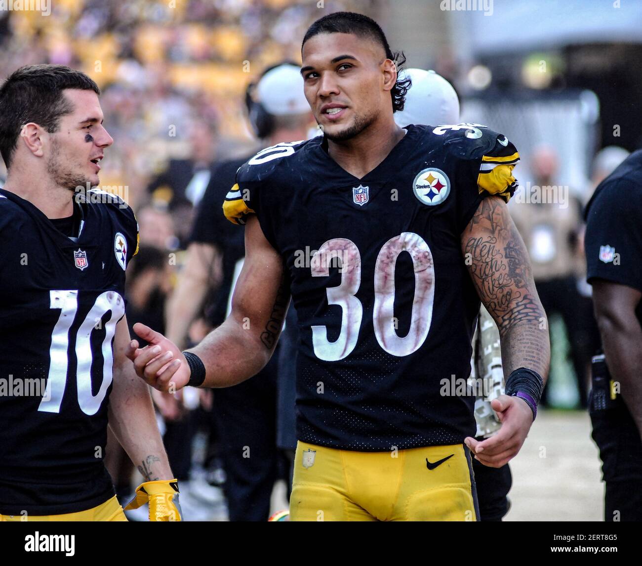 October 7th, 2018: Steelers #30 James Conner during the Pittsburgh ...