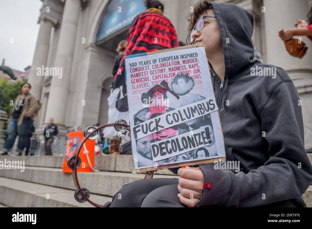 Activists from New York’s Indigenous and Black communities, along with ...