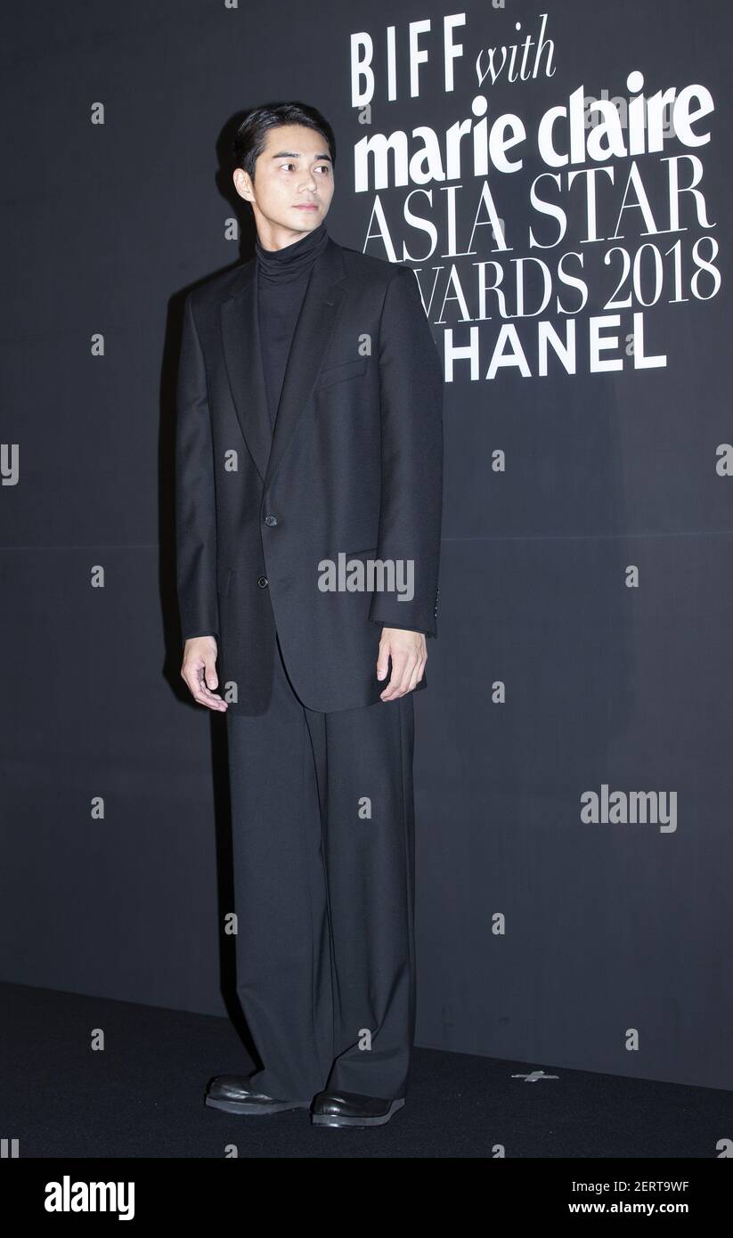 5 October 2018 - Busan, South Korea : Japanese actor Masahiro Higashida ...