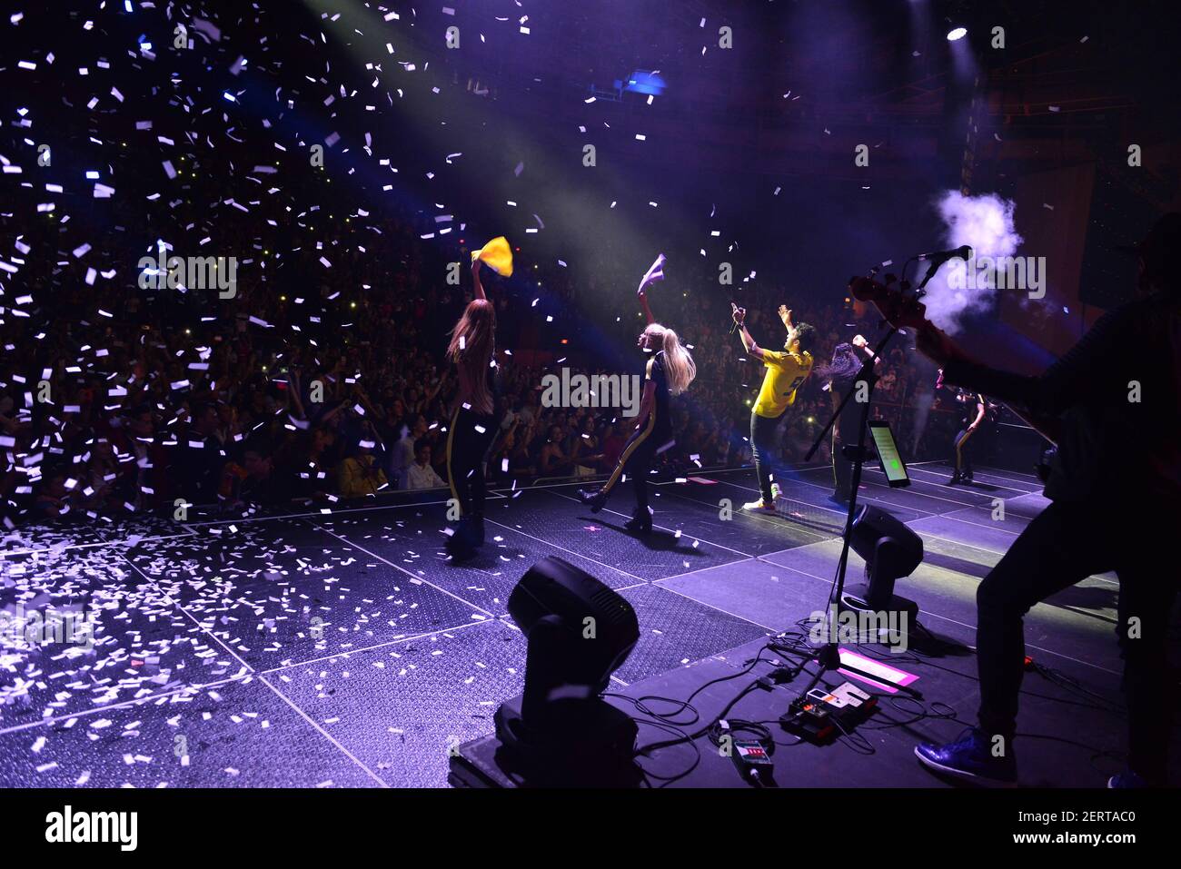 MIAMI, FL - OCTOBER 06: Colombian singer Sebastian Yatra performs at a ...