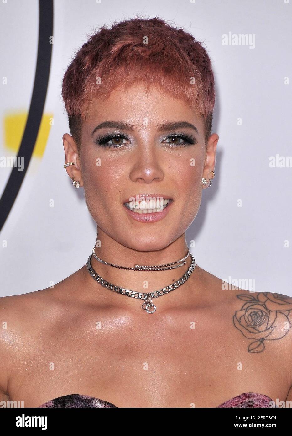 Halsey at the 2018 American Music Awards held at Microsoft Theater on ...