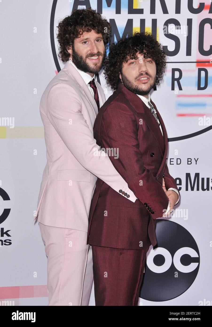 Lil Dicky and Benny Blanco at the 2018 American Music Awards held at ...
