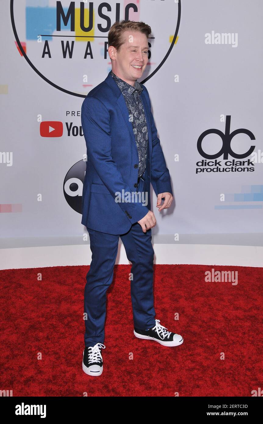 Macaulay Culkin at the 2018 American Music Awards held at Microsoft ...