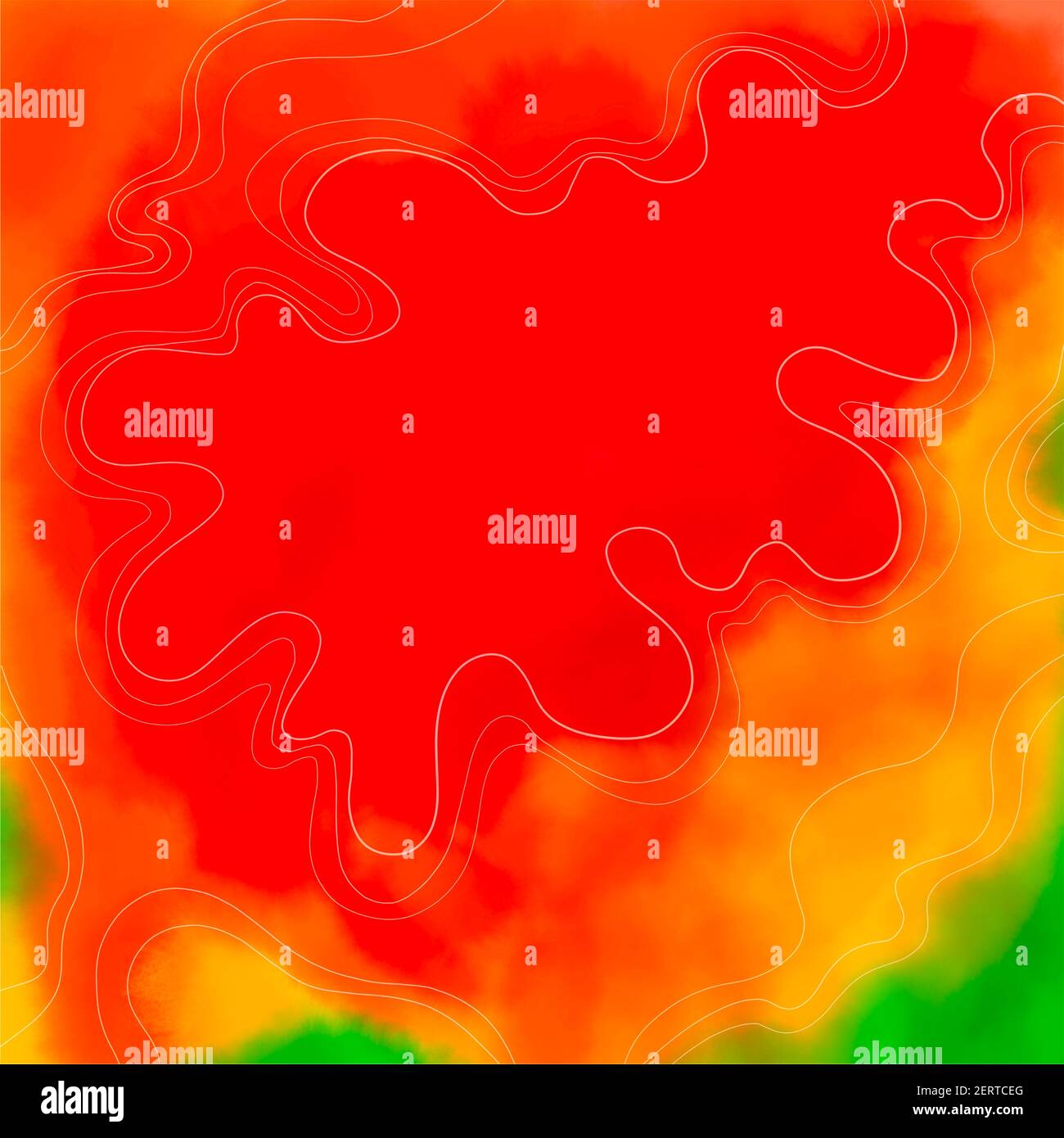 Thermal imager. thermography image with red, yellow, green colors ...