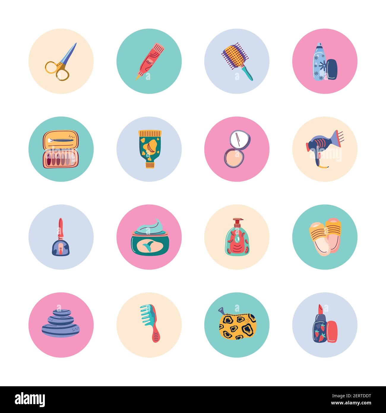 makeup cosmetics tool products icons Stock Vector Image & Art - Alamy