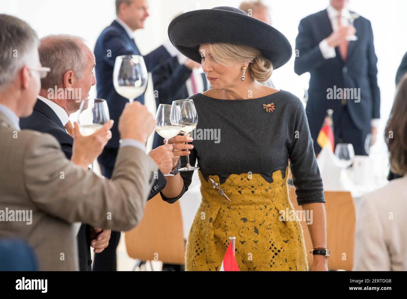 Queen Maxima of the Netherlands during themelunch: 200 years F.W. Raiffeisen at the State ...