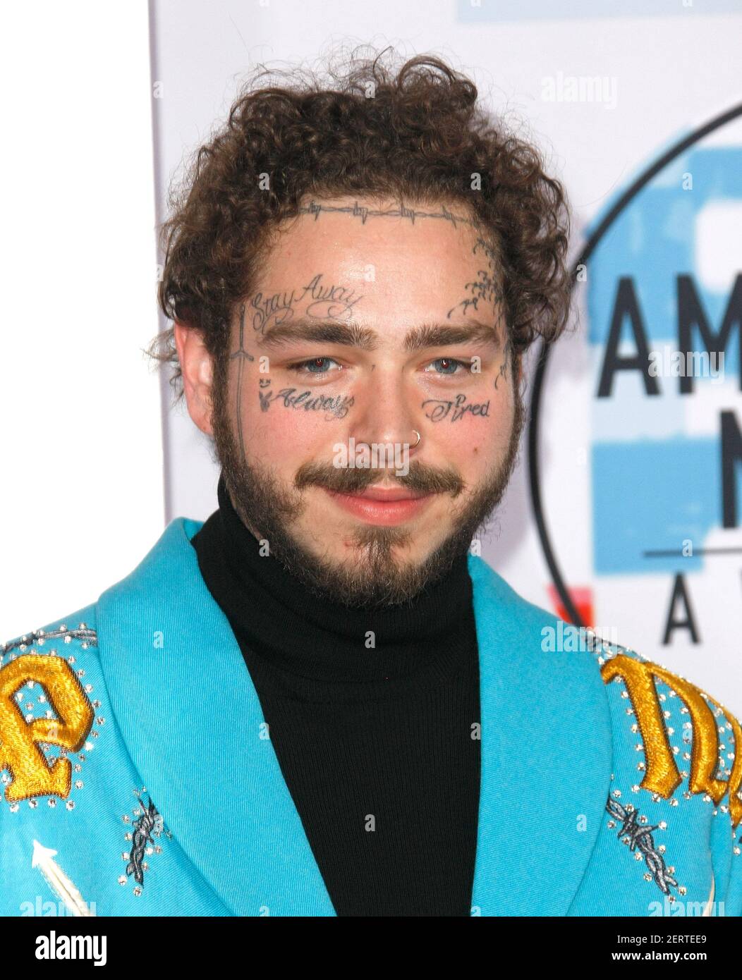 LOS ANGELES, CA - OCTOBER 09: Post Malone attends the 2018 American ...