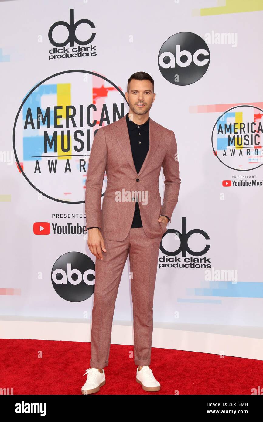 AJ Gibson at the 2018 American Music Awards at the Microsoft Theater on ...