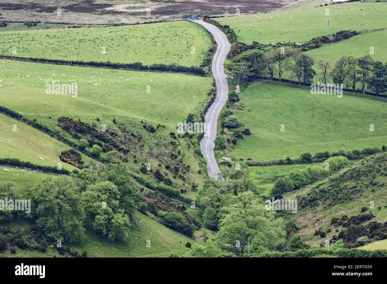 Country Road near LynmouthExmoor National Park Devon UK LA000384 Stock ...