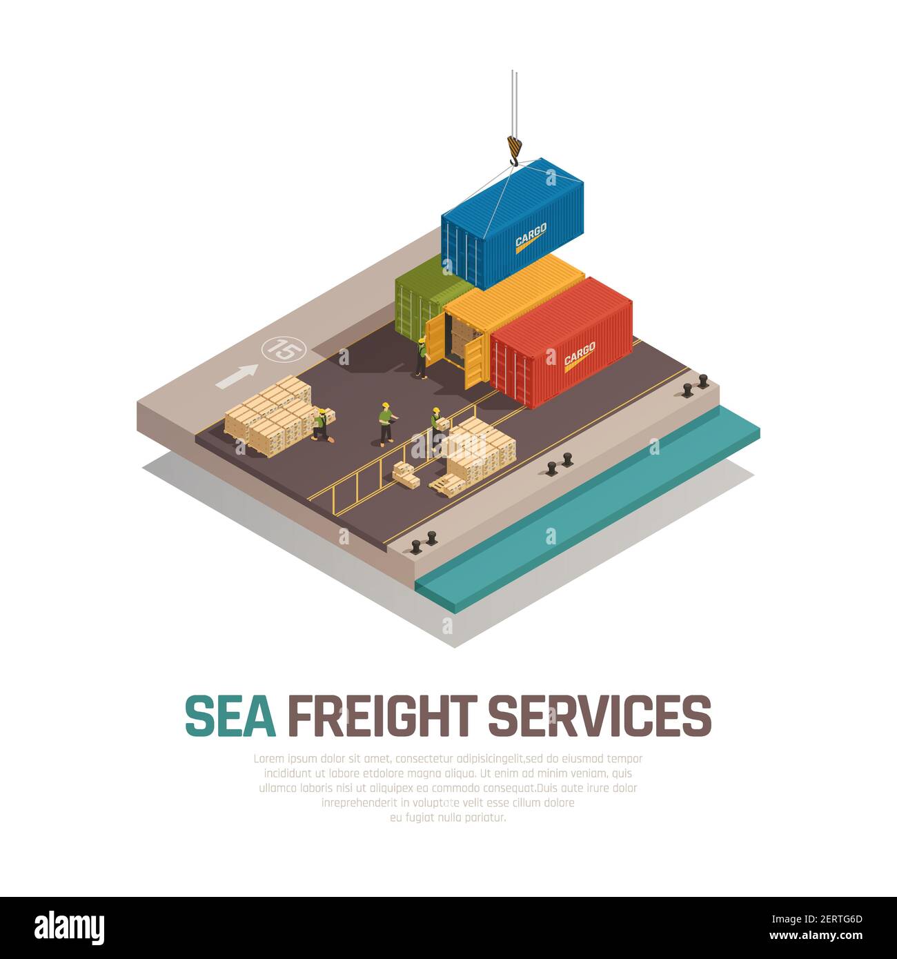 Man in harbor port Stock Vector Images - Alamy