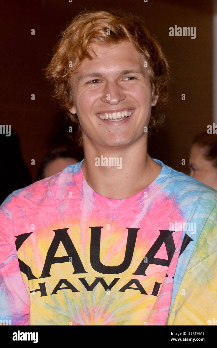 Actor Ansel Elgort attends the ceremony as legendary photographer ...