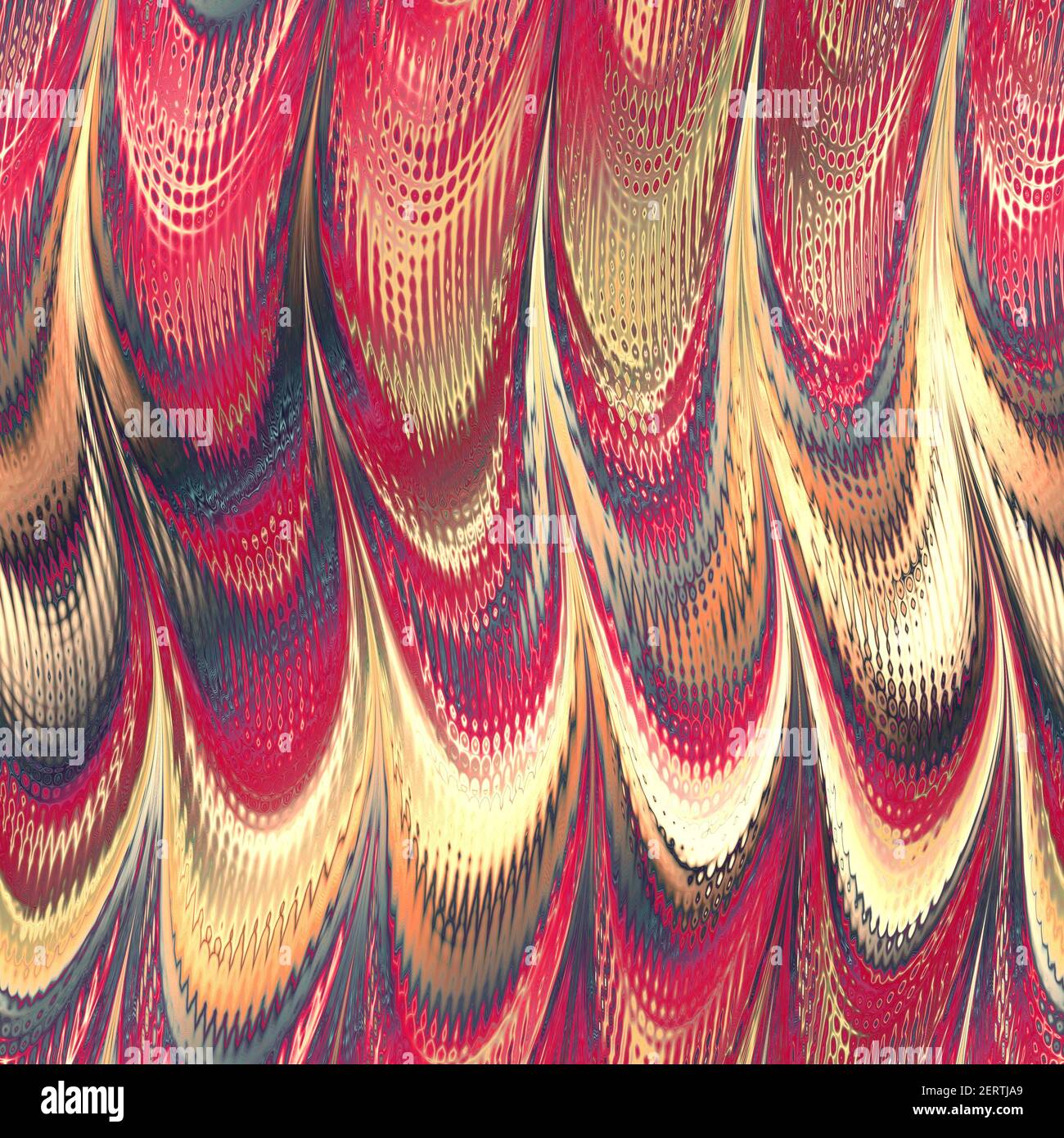 Artistic illustration of Mother of Pearl wavy pattern. Iridescent ...