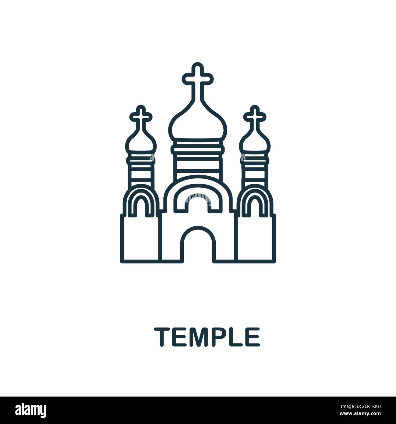 Temple icon. Simple element from religion collection. Creative Temple ...