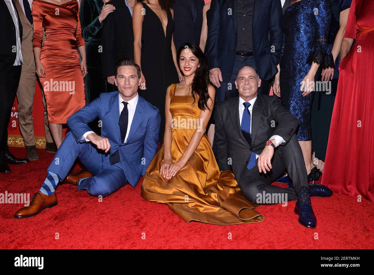 Cast members (l-R) Mike Doyle, Annet Mahendru and Director Matthew ...
