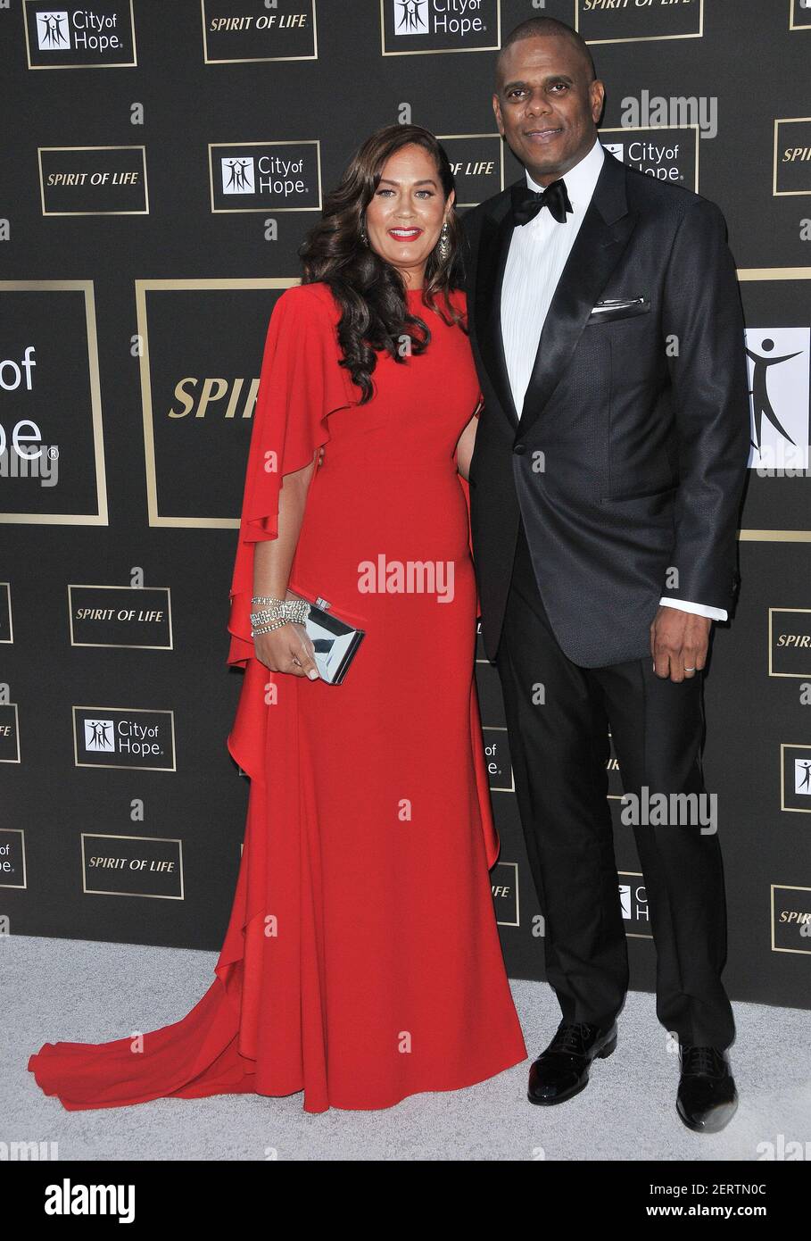 (L-R) Angie Platt and Jon Platt at the City Of Hope Gala 2018 held at ...