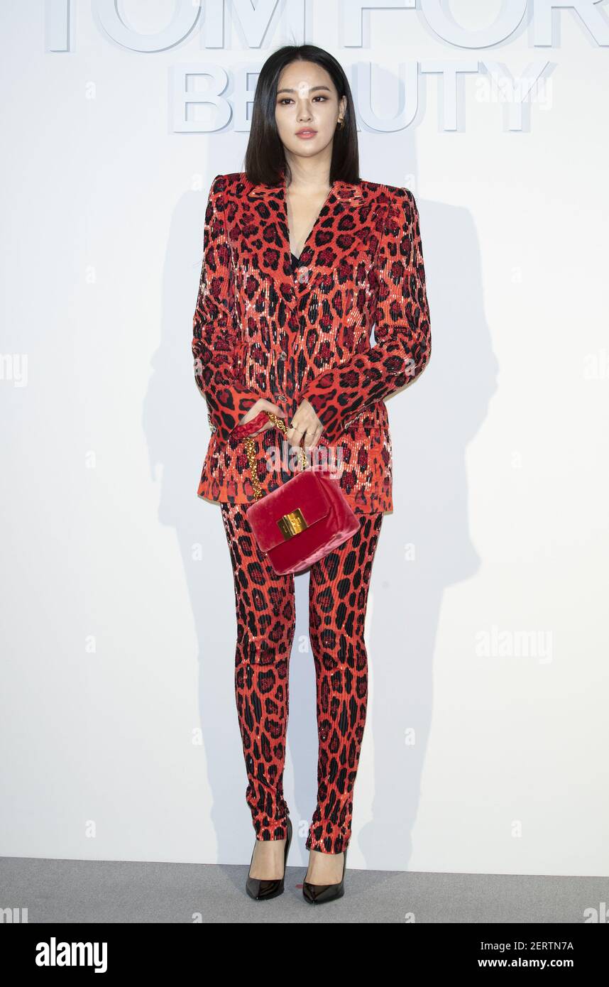 South Korean actress Lee Joo-yeon, attends a photo call for the Tom Ford complimentary beauty ...