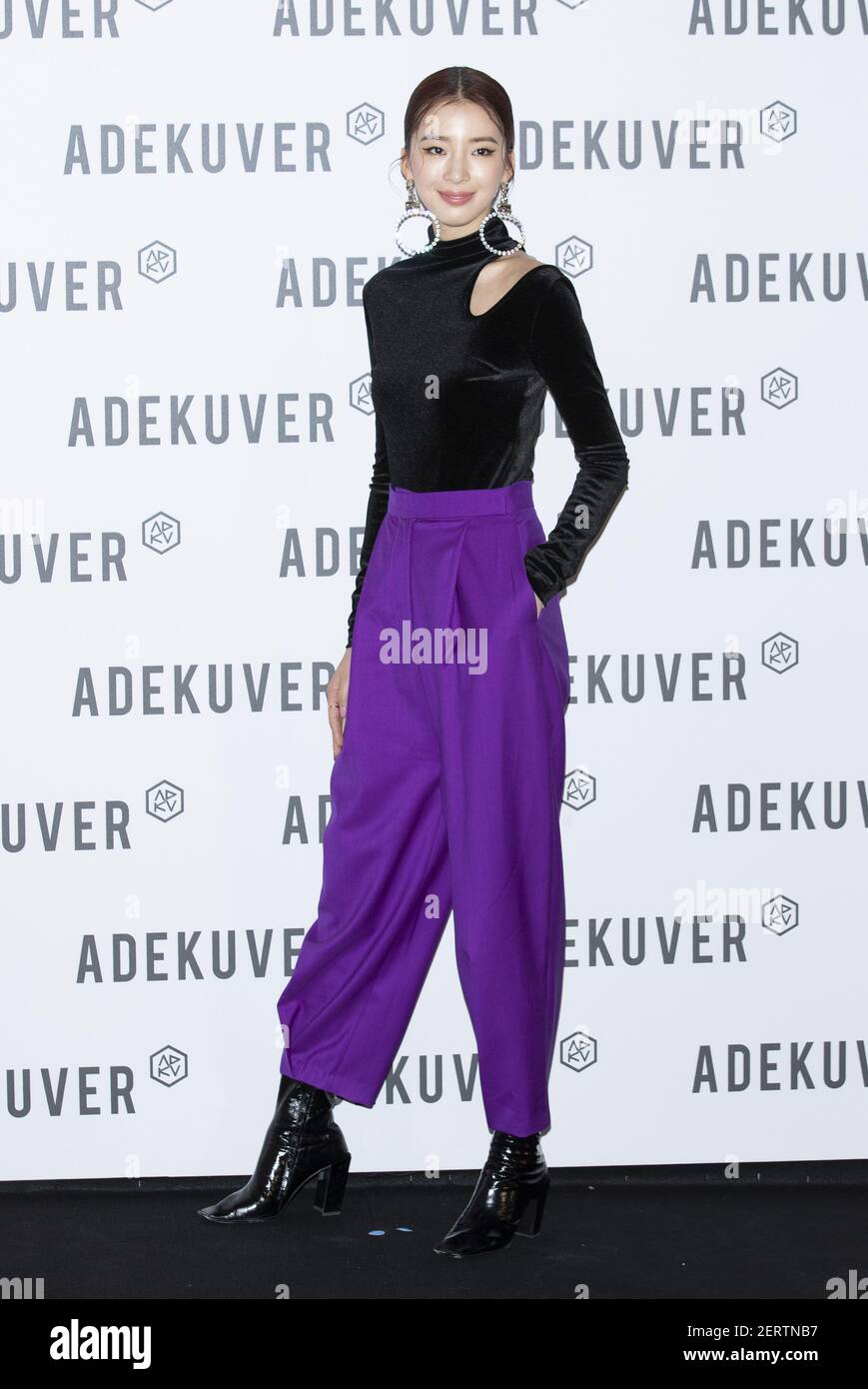 South Korean model Irene, attends a photo call for the Clothing store ADEKUVER launching event ...