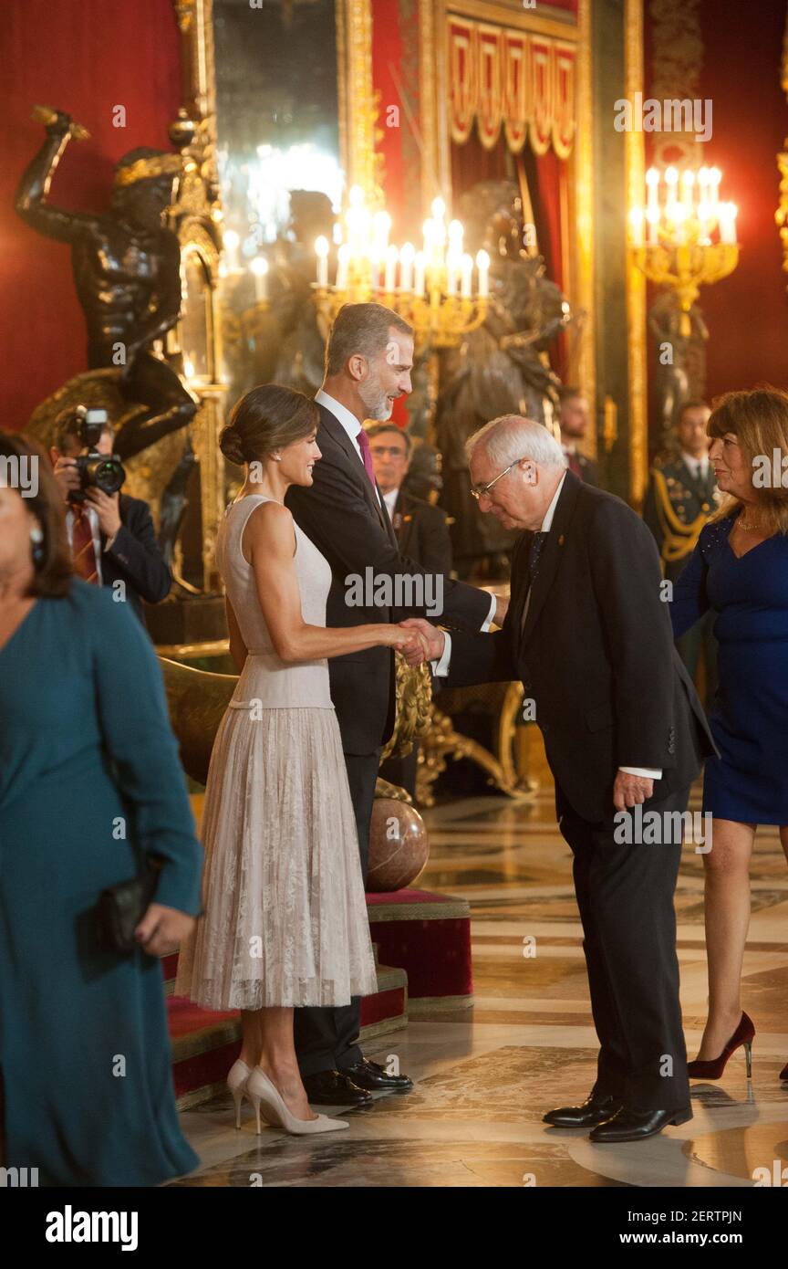 Queen Letizia of Spain, King Felipe VI of Spain and Josep Borrel ...