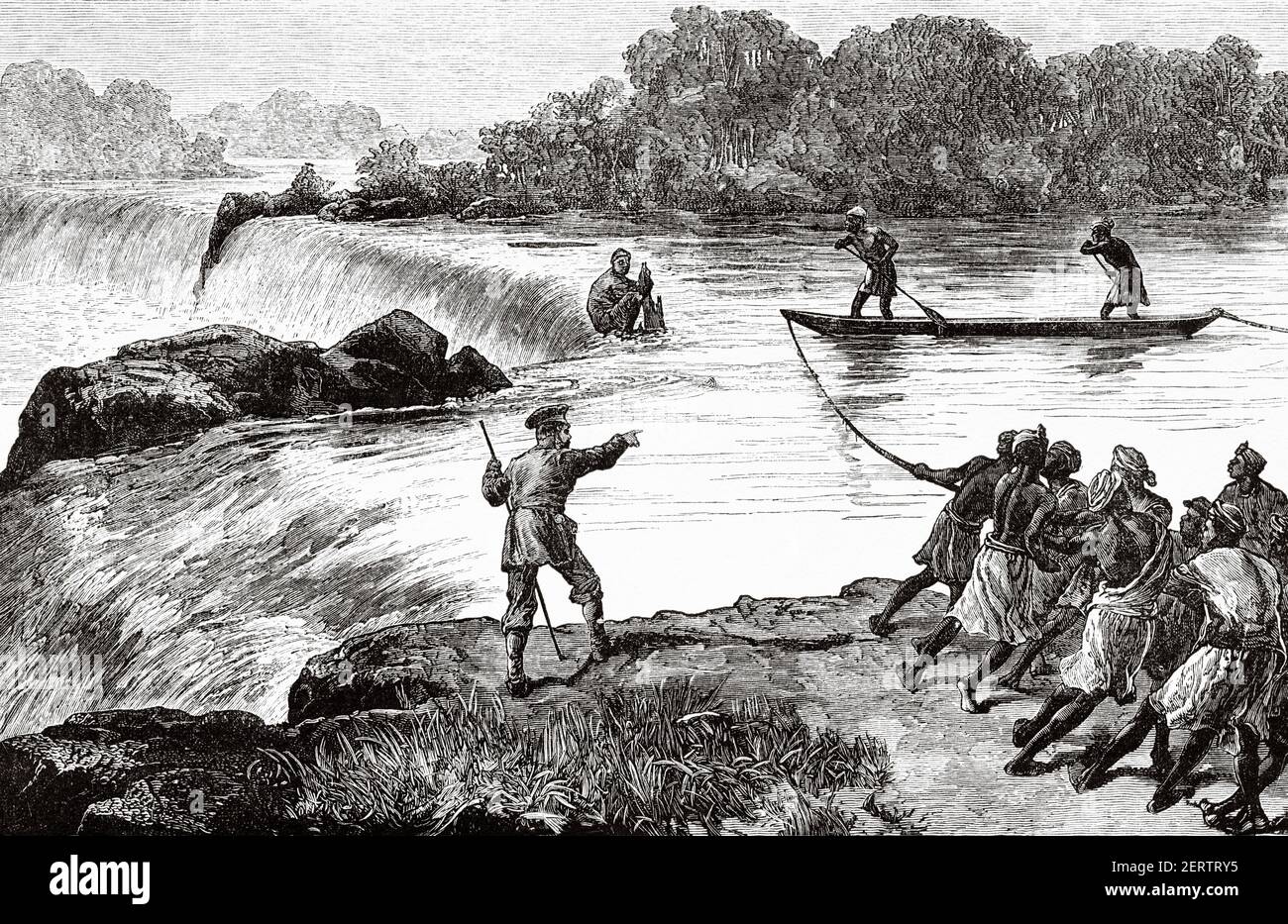 Zaidi is saved by Uledi patron of Lady Alice boat. Central Africa ...